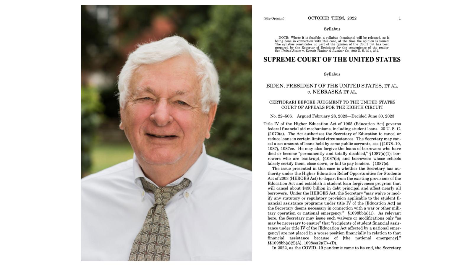 Biden v. Nebraska: The President Cannot Cancel Student Loans
